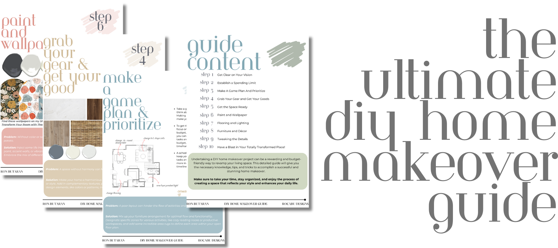 Free eBook- The Ultimate DIY Home Makeover Guide – Rocabu Designs